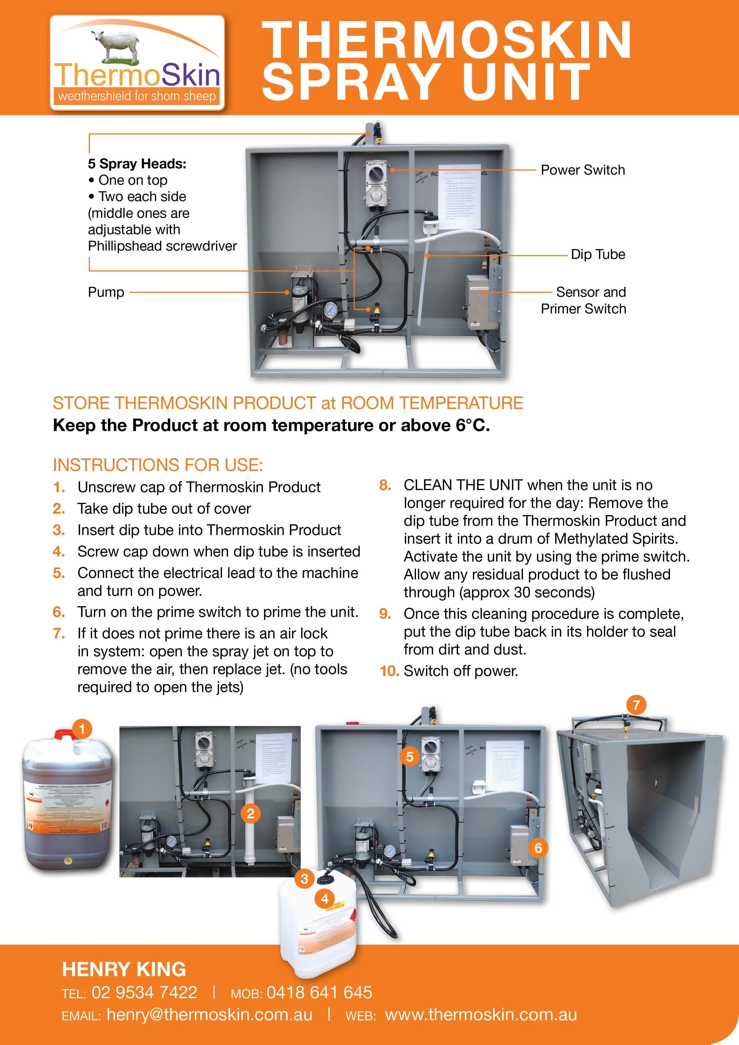 Shorn Sheep | Thermoskin | Easy to Use Portable Spray Unit